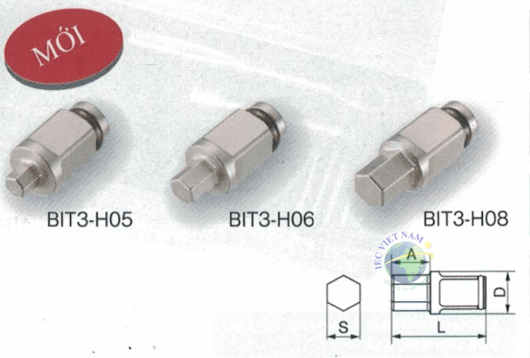 Đầu BIT Lục Giác TONE BIT3-H - IEC Việt Nam